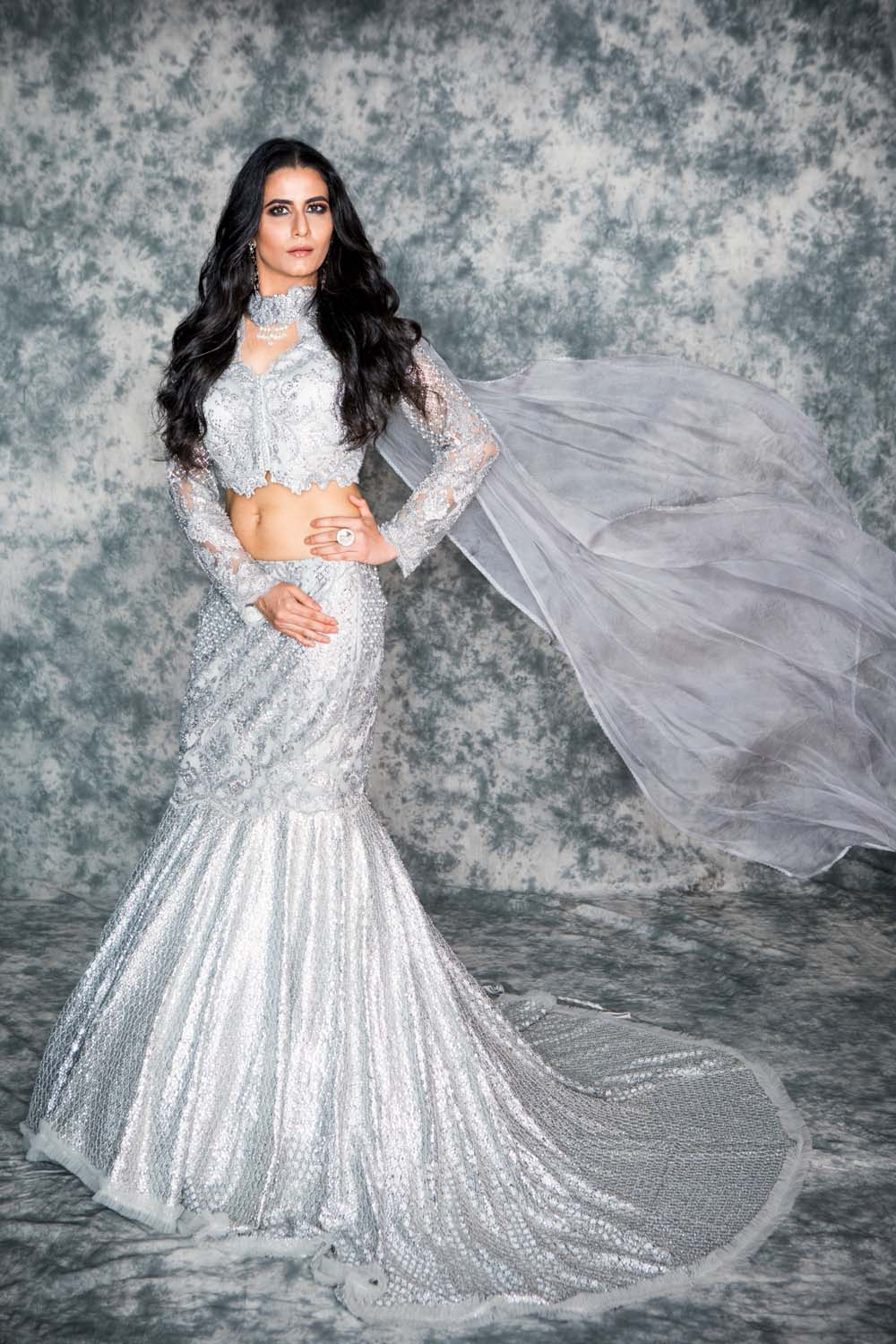 Light Gray Crush Mottled Muslin Photography Studio Backdrop ...